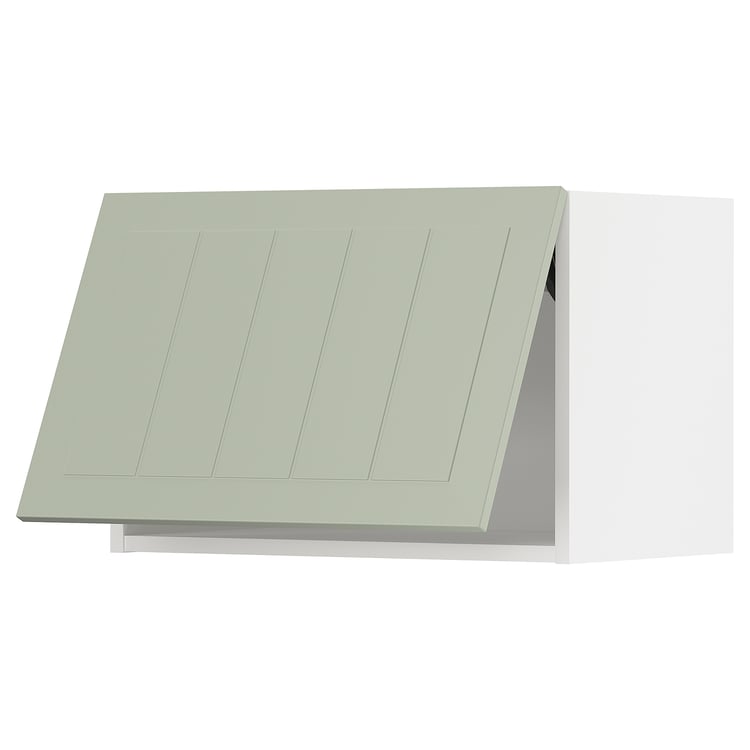 METOD wall cabinet horizontal, white/Stensund light green, 60x40 cm ...