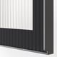 METOD wall cabinet w shelves/2 glass drs, black/Hejsta anthracite ...