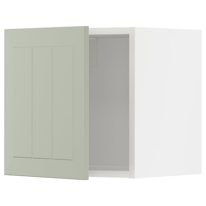 METOD wall cabinet, white/Stensund light green, 40x40 cm - IKEA UK