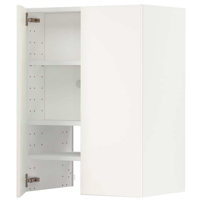 METOD wall cabinet for cooker hood with shelf/door, white/Veddinge ...
