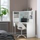 MICKE white, Corner workstation, 100x142 cm - IKEA UK