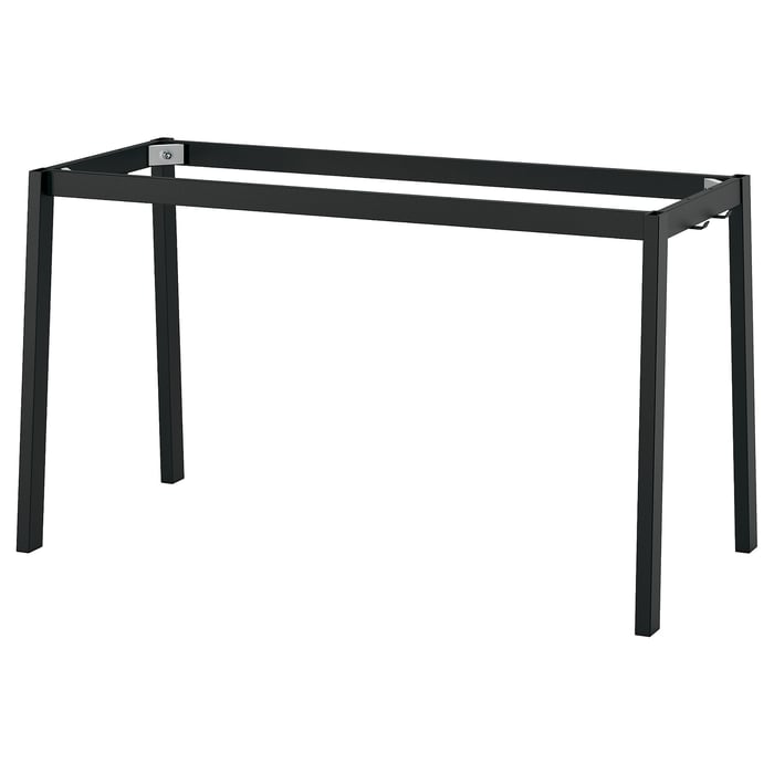 MITTZON underframe for conference table, black, 140x68x73 cm - IKEA UK