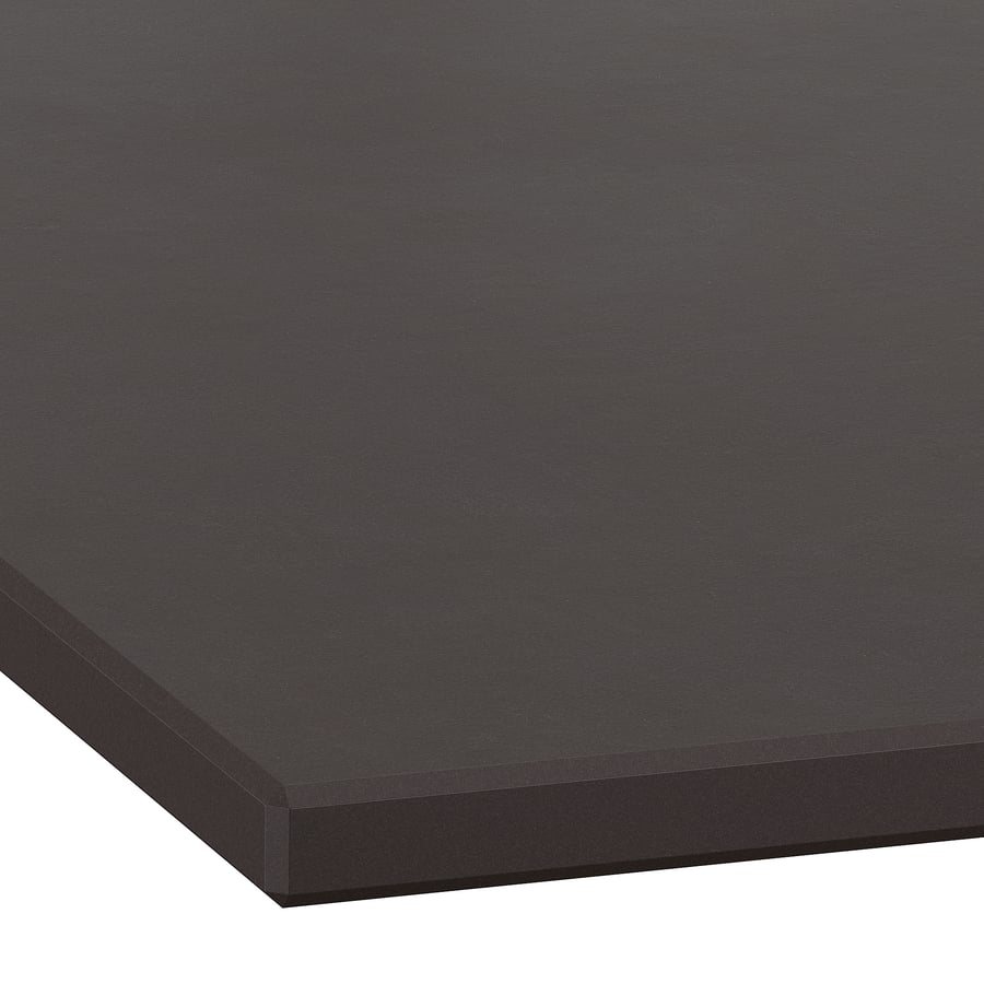 MÖCKLARP custom made worktop, matt black/stone effect high pressure ...