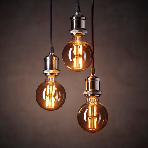 MOLNART grey, globe, LED bulb E27 150 lumen, 95 mm - IKEA UK