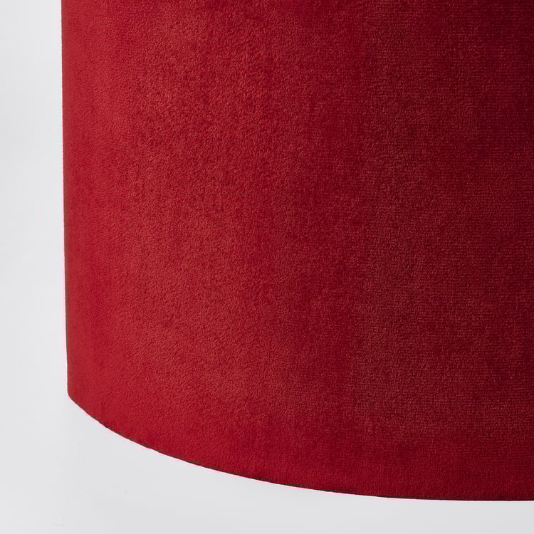 MOLNSKIKT dark red velvet, lamp shade, 33 cm - IKEA UK
