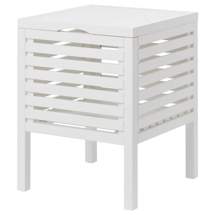 MUSKAN storage stool, white, 50 cm - IKEA UK