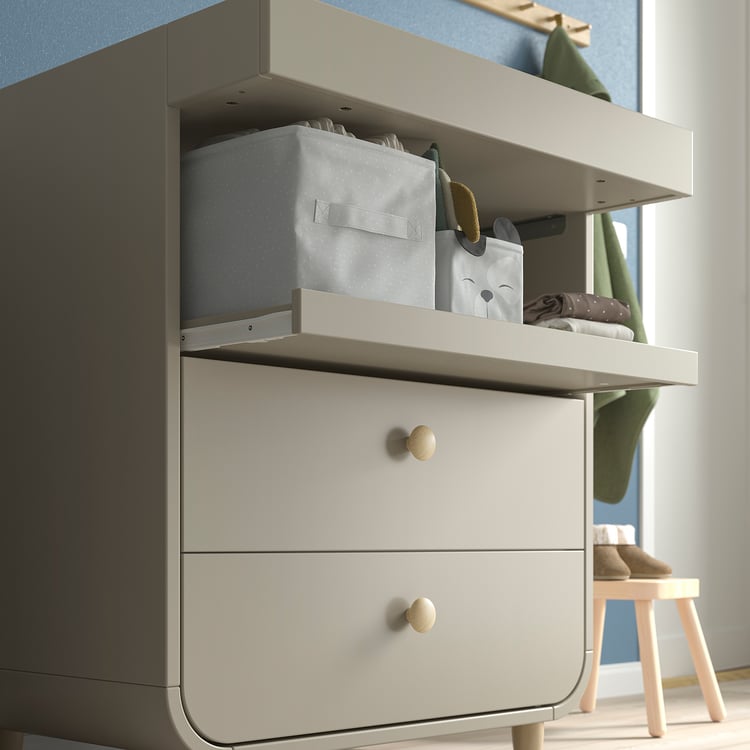 MYLLRA changing table with drawers, beige - IKEA UK