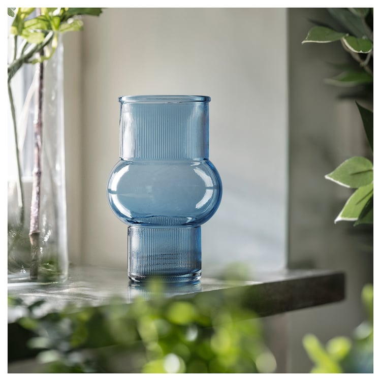 MYRMOSAIK vase, blue, 17 cm - IKEA UK