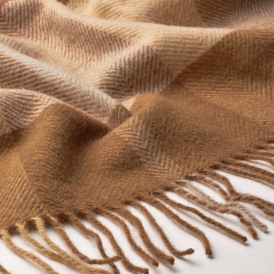 MYRULL throw, light brown, 130x170 cm - IKEA UK