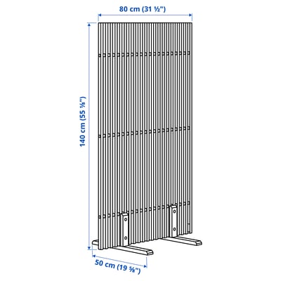 NÄMMARÖ privacy screen, light brown stained indoor /outdoor, 140x80x50 ...