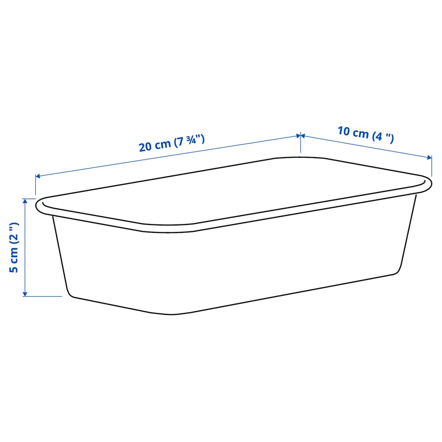 NOJIG organiser, plastic/beige, 10x20x5 cm - IKEA UK