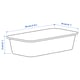NOJIG organiser, plastic/beige, 10x20x5 cm - IKEA UK