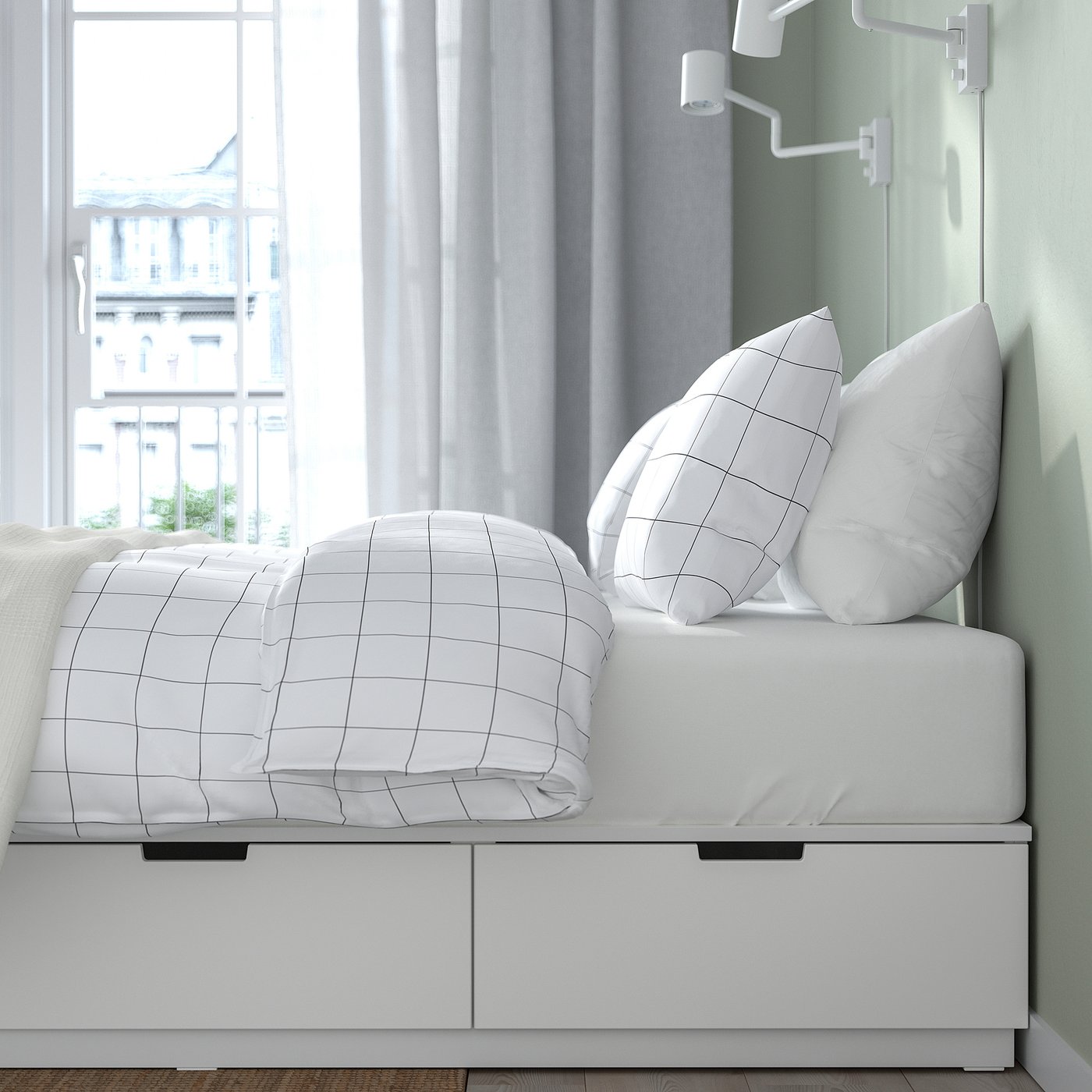 King size bed with mattress ikea store