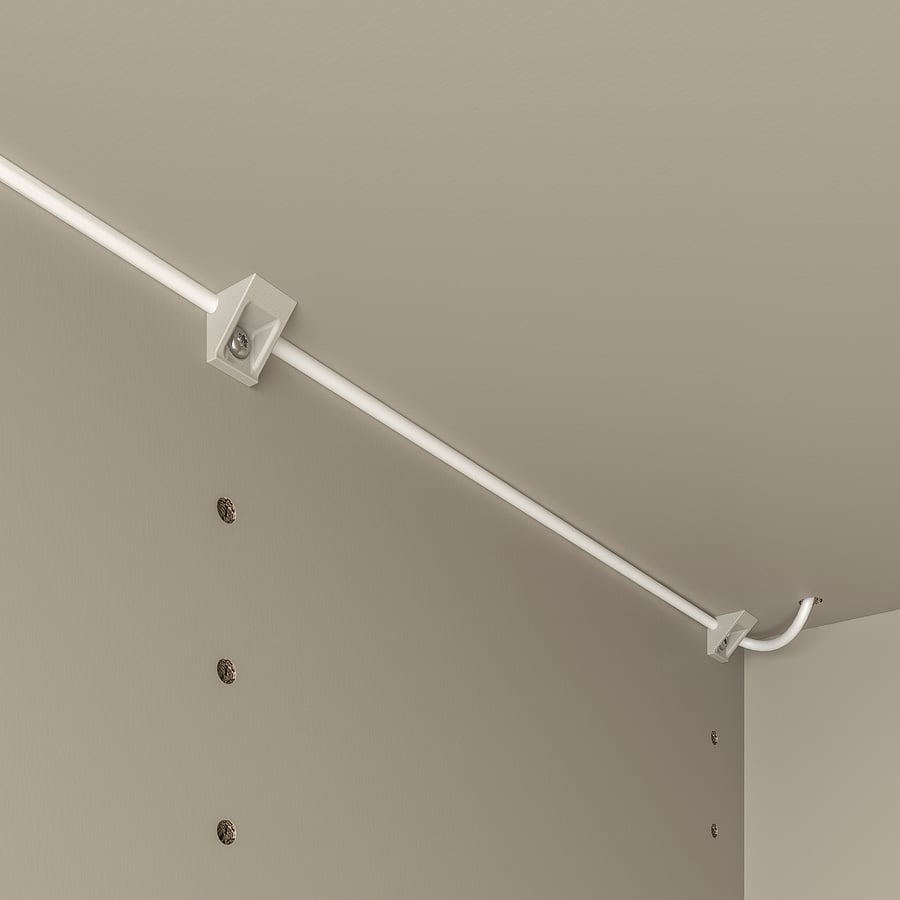 ÖVERSIDAN LED wardrobe lighting strp w sensor, dimmable grey-beige, 96 ...