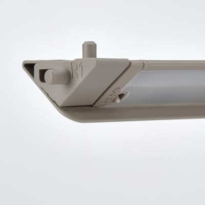 ÖVERSIDAN LED wardrobe lighting strp w sensor, dimmable grey-beige, 46 ...