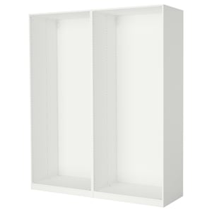 PAX 2 wardrobe frames, white, 200x58x236 cm - IKEA