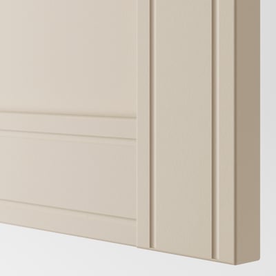 PAX / FLISBERGET wardrobe, white/light beige, 200x60x236 cm - IKEA UK