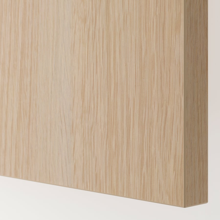 PAX / HASVIK wardrobe, white stained oak effect/white stained oak ...