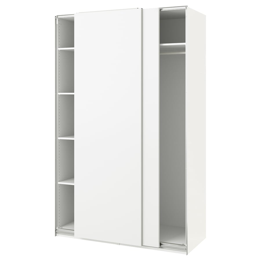 PAX / HASVIK wardrobe, white/white, 150x66x236 cm - IKEA UK