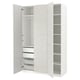 PAX / MISTUDDEN wardrobe combination, white/grey patterned, 150x60x236 ...