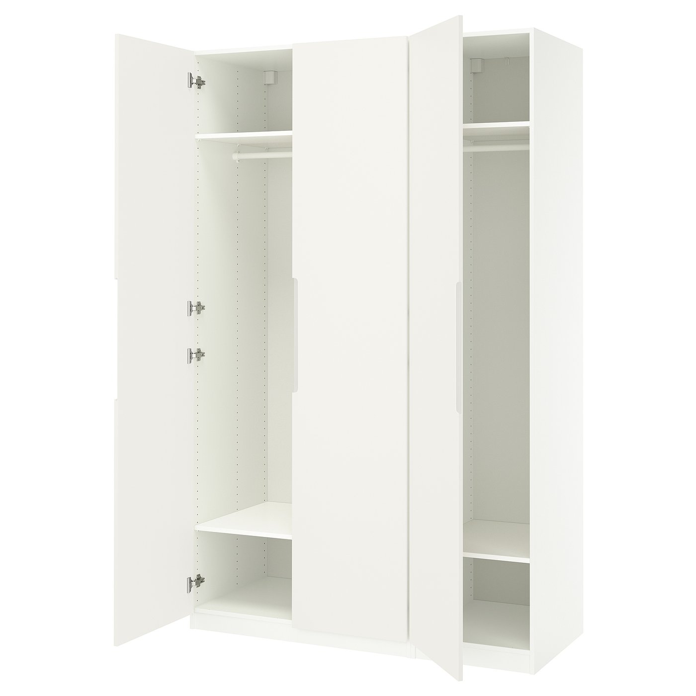 PAX / TONSTAD wardrobe combination, white/off-white, 150x60x236 cm ...