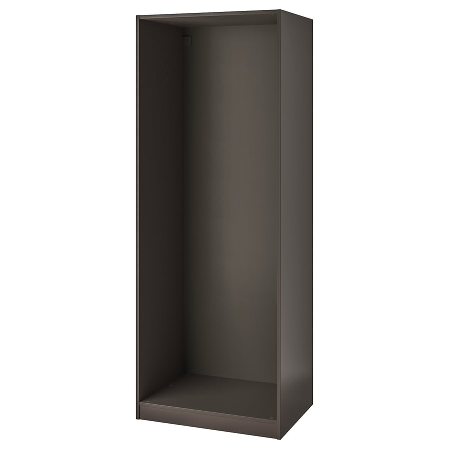 PAX wardrobe frame, dark grey, 75x58x201 cm - IKEA UK