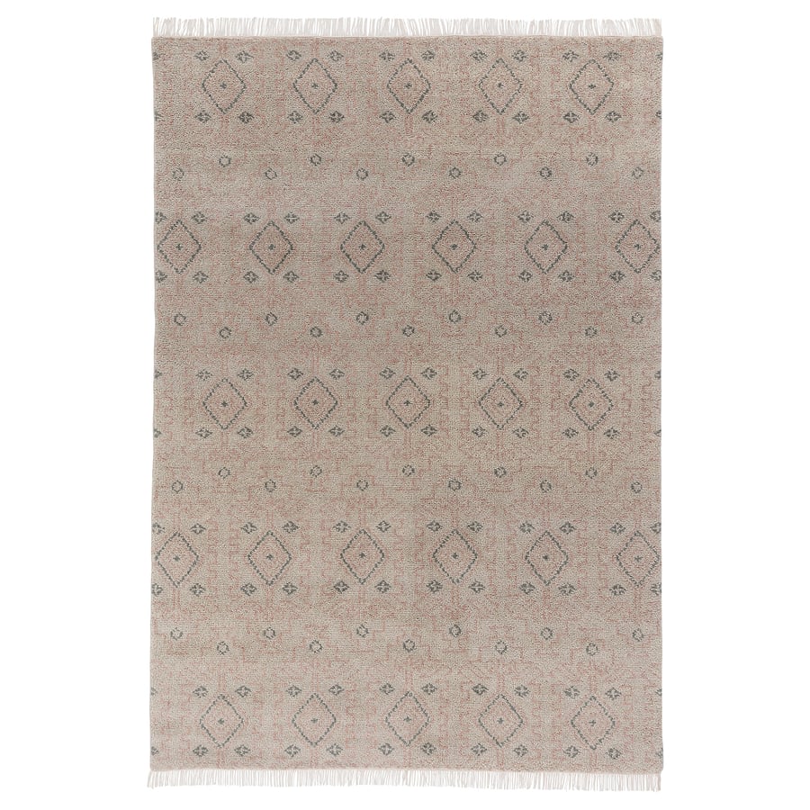 PENSELRÅG grey/beige, diamond pattern rug, 170x240 cm - IKEA UK
