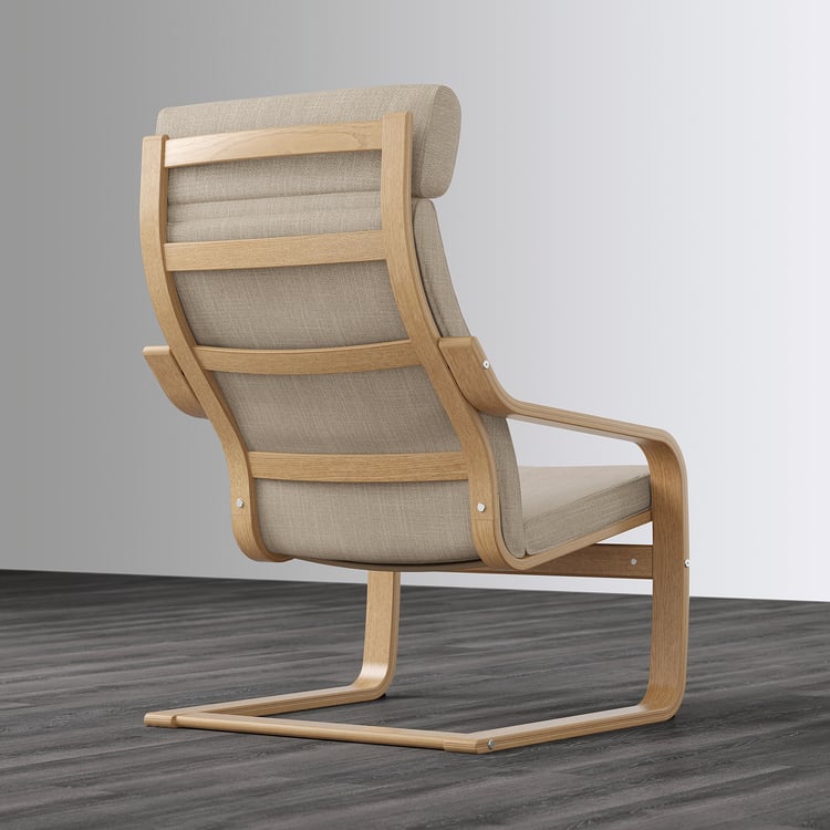 POÄNG armchair, Hillared beige, Width: 68 cm 82 cm - IKEA UK