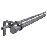 RÄCKA / HUGAD Double curtain rod combination, white, 120-210 cm - IKEA