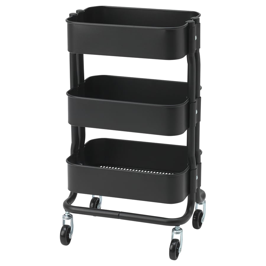 RÅSHULT black, trolley - IKEA