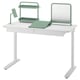 RELATERA desk combination, white/light grey-green, 117x60 cm - IKEA UK
