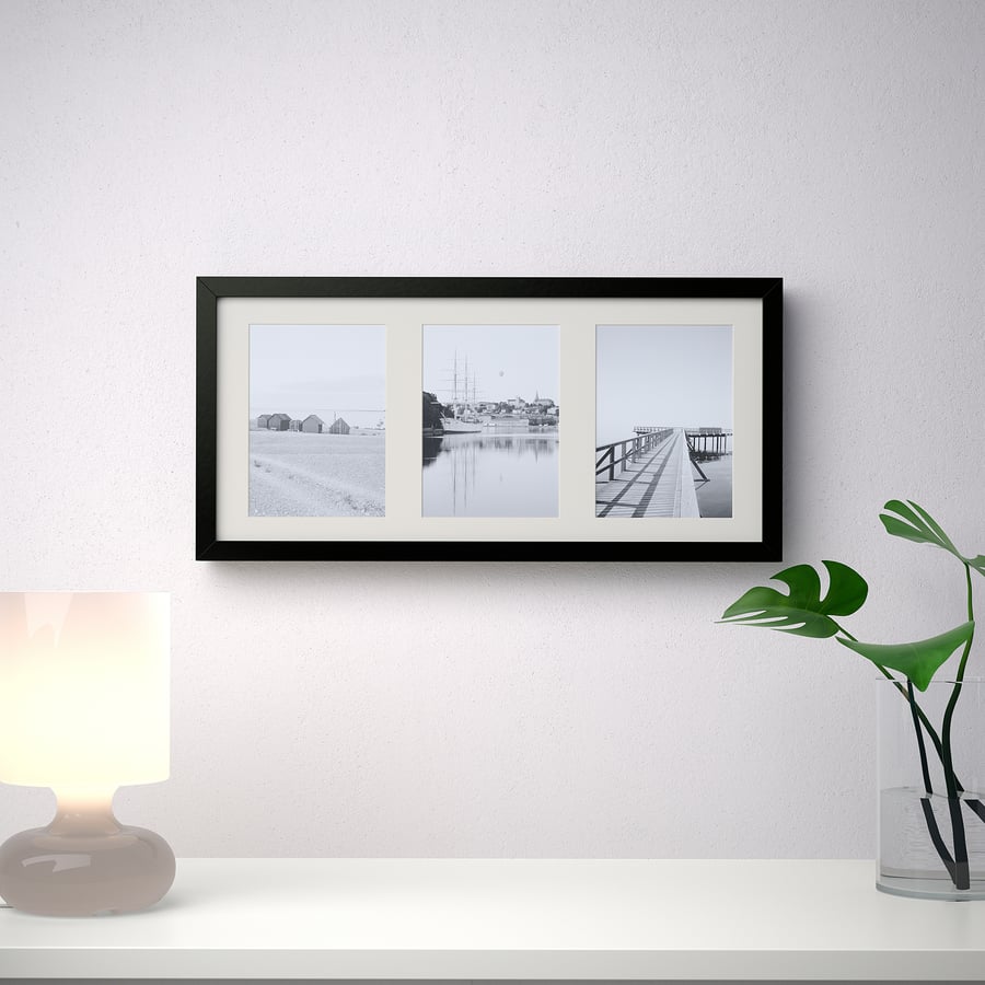 RIBBA Black Photo Frame, 50x23 cm - IKEA