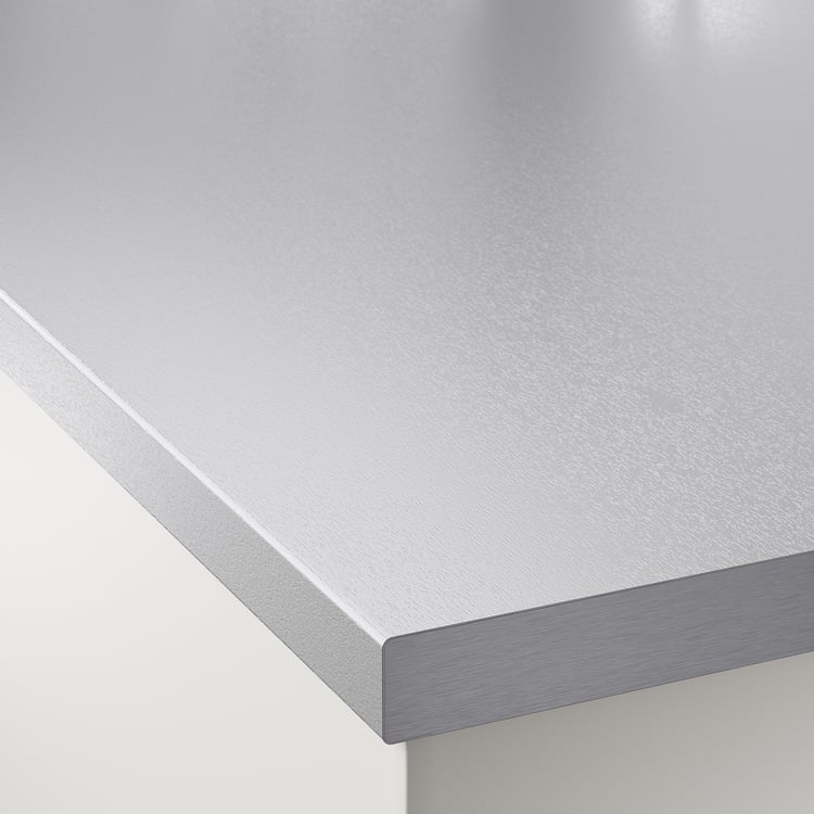 SÄLJAN aluminium effect, laminate, custom made worktop, 45.1-63.5x3.8 ...