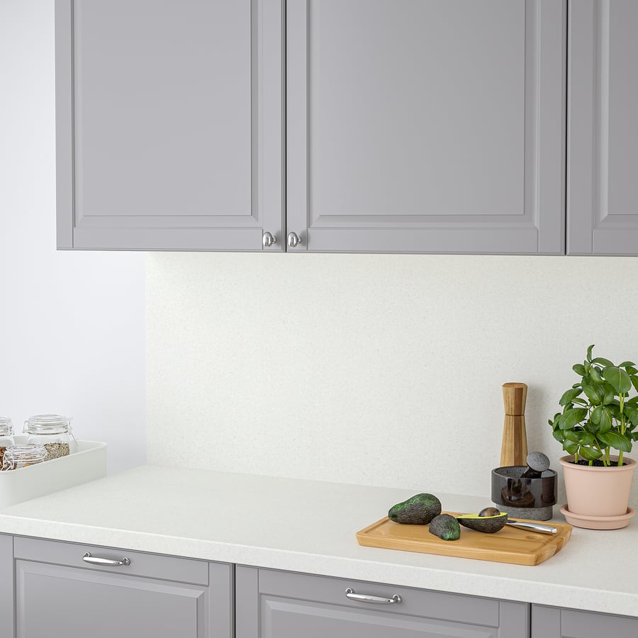 SÄLJAN worktop, white/light grey stone effect/laminate, 246x3.8 cm ...