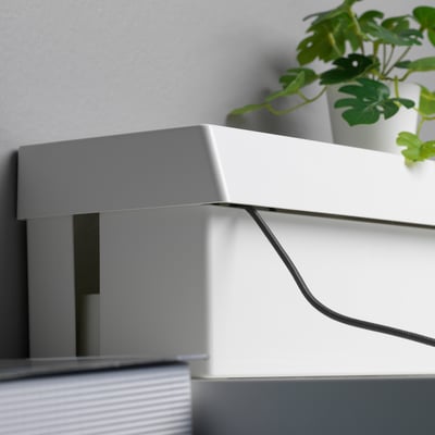 SÄTTING cable management box with lid - IKEA UK