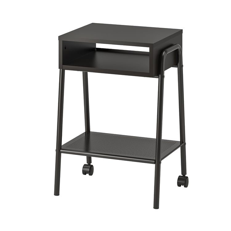 SETSKOG black, Bedside table, 45x35 cm - IKEA