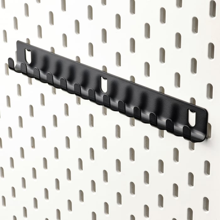 SKÅDIS hook rack, black - IKEA UK