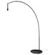 SKAFTET black, arched floor lamp base - IKEA UK