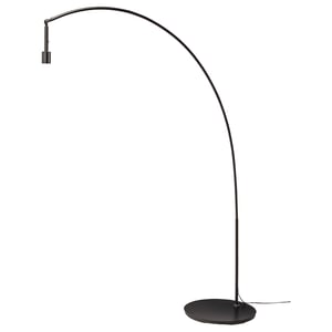 SKAFTET Floor lamp base, arched, black - IKEA