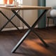 SKÅLSTA dining table leg, X-shaped black-grey - IKEA UK