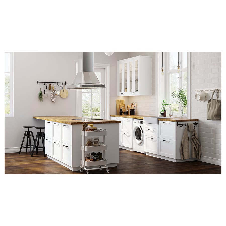 SKOGSÅ custom made worktop, oak/veneer, 63.6-125x3.8 cm - IKEA UK