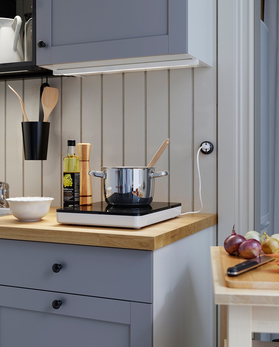 SKYDRAG white, LED worktop light strip with sensor, 60 cm - IKEA UK