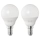 SOLHETTA LED bulb E14 470 lumen, globe opal white - IKEA UK