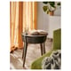 STARKVIND stained oak veneer, dark brown, smart, table with air ...