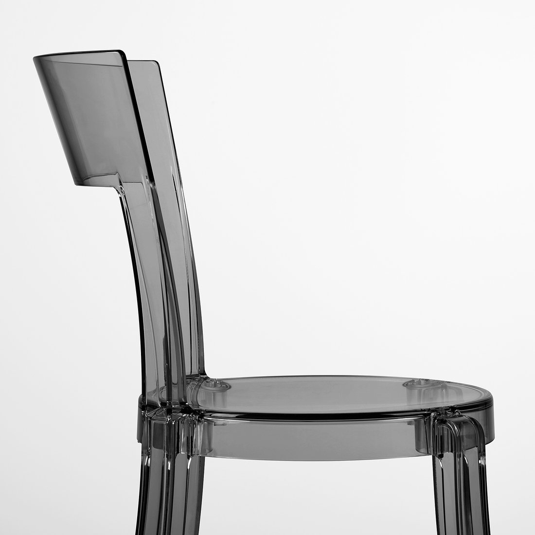 STEIN chair, transparent grey - New Lower Price! - IKEA