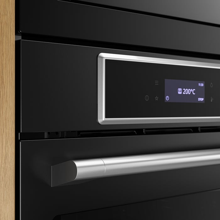 STENABY true fan oven, air fry function pyrolytic/black IKEA 700 - IKEA UK