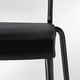 STIG bar stool with backrest, black/black., 74 cm - IKEA UK