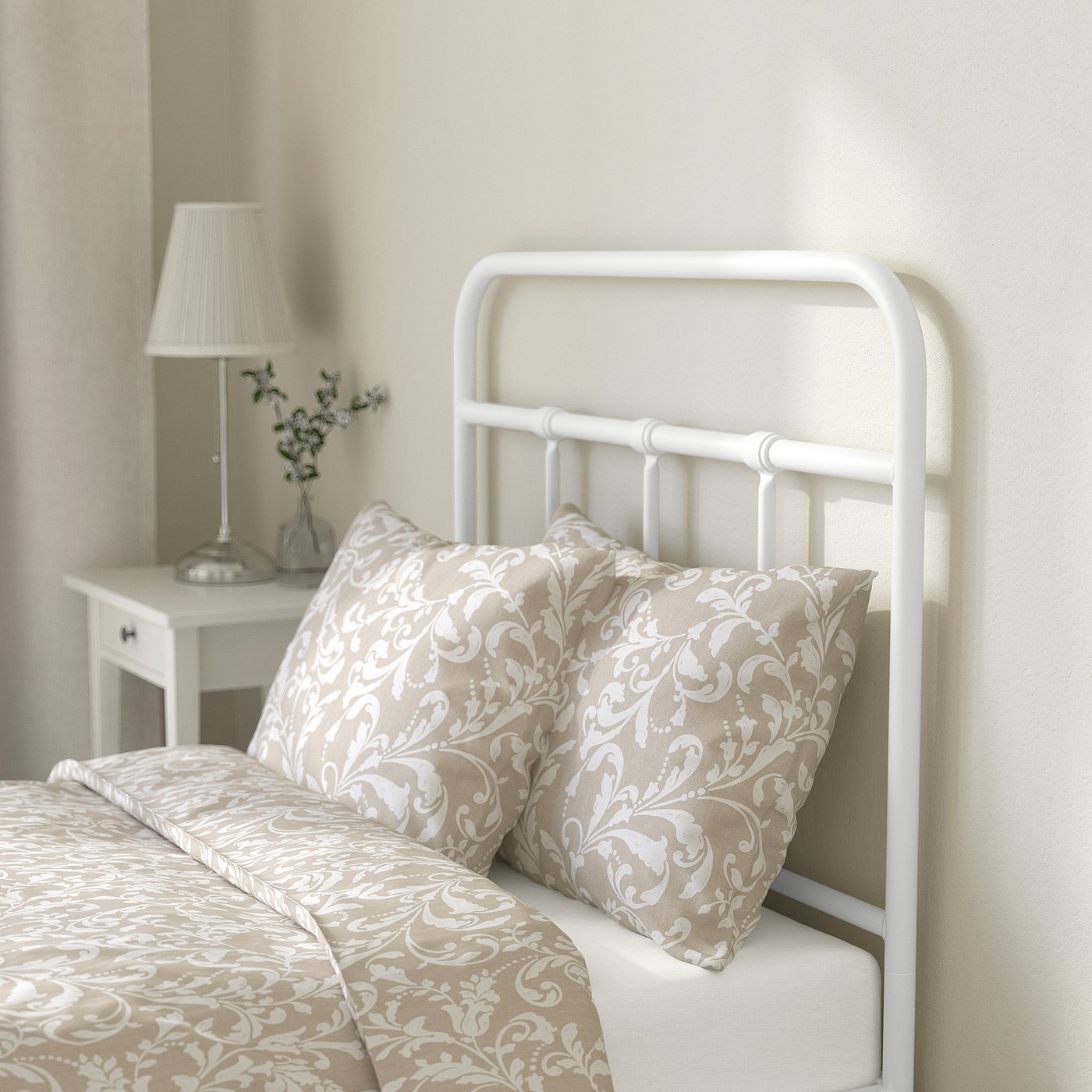 White single headboard ikea store