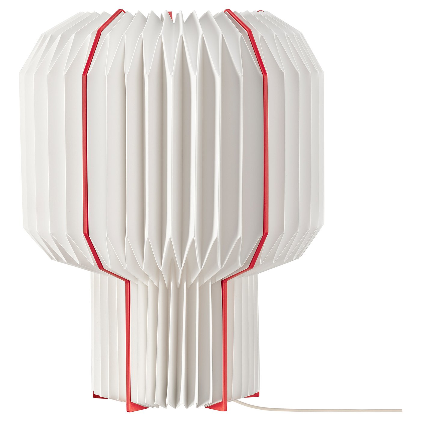 STRÅLA table lamp, white/red - IKEA UK