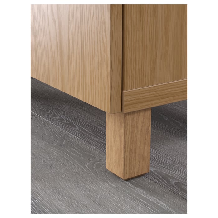 STUBBARP leg, oak effect - IKEA UK